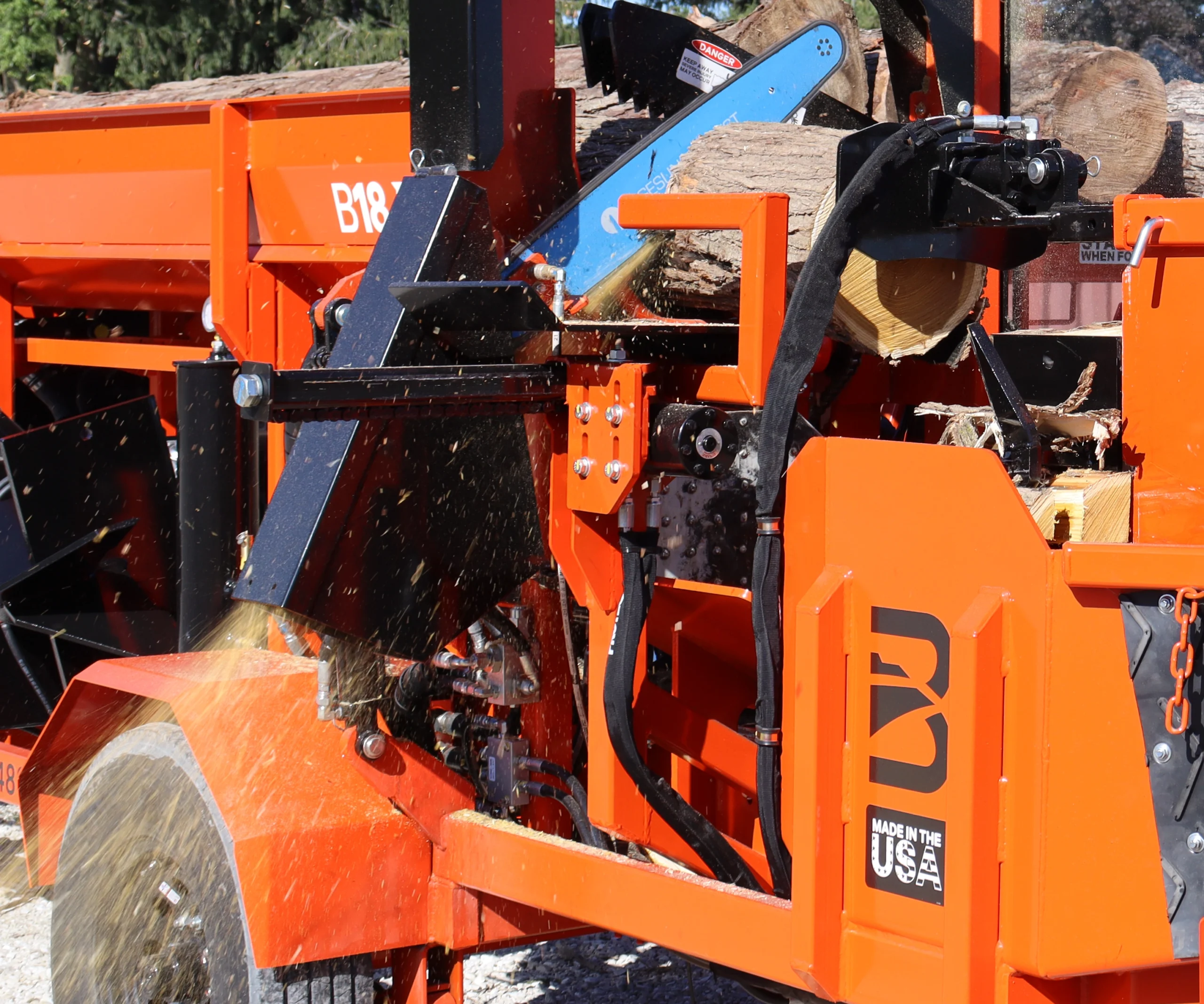 Blockbuster B18 HP Firewood Processor-74HP, 2.5-Sec Cycle Time
